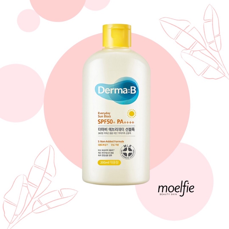 Jual [FULL SIZE] DERMA:B EVERYDAY SUN BLOCK SPF 50+ PA++++ 200ml ...