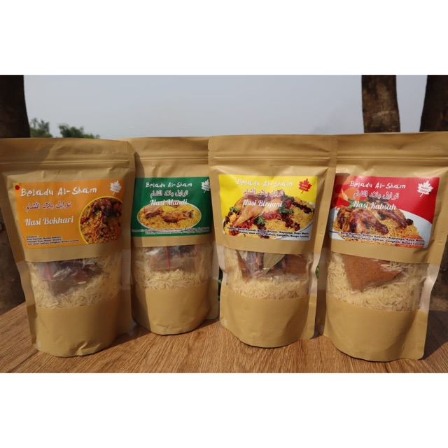 Jual Nasi arab instan BELADU AL SHAM 350gr halal, beras basmati +bumbu ...
