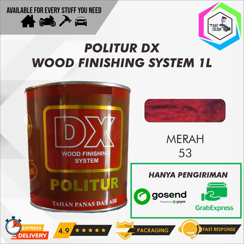 Jual Politur DX Wood Finishing System 1L Politur Kayu - ALL COLOUR ...