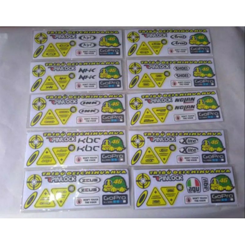 Jual sticker set visor | sticker kaca helm cutting printing | Shopee ...