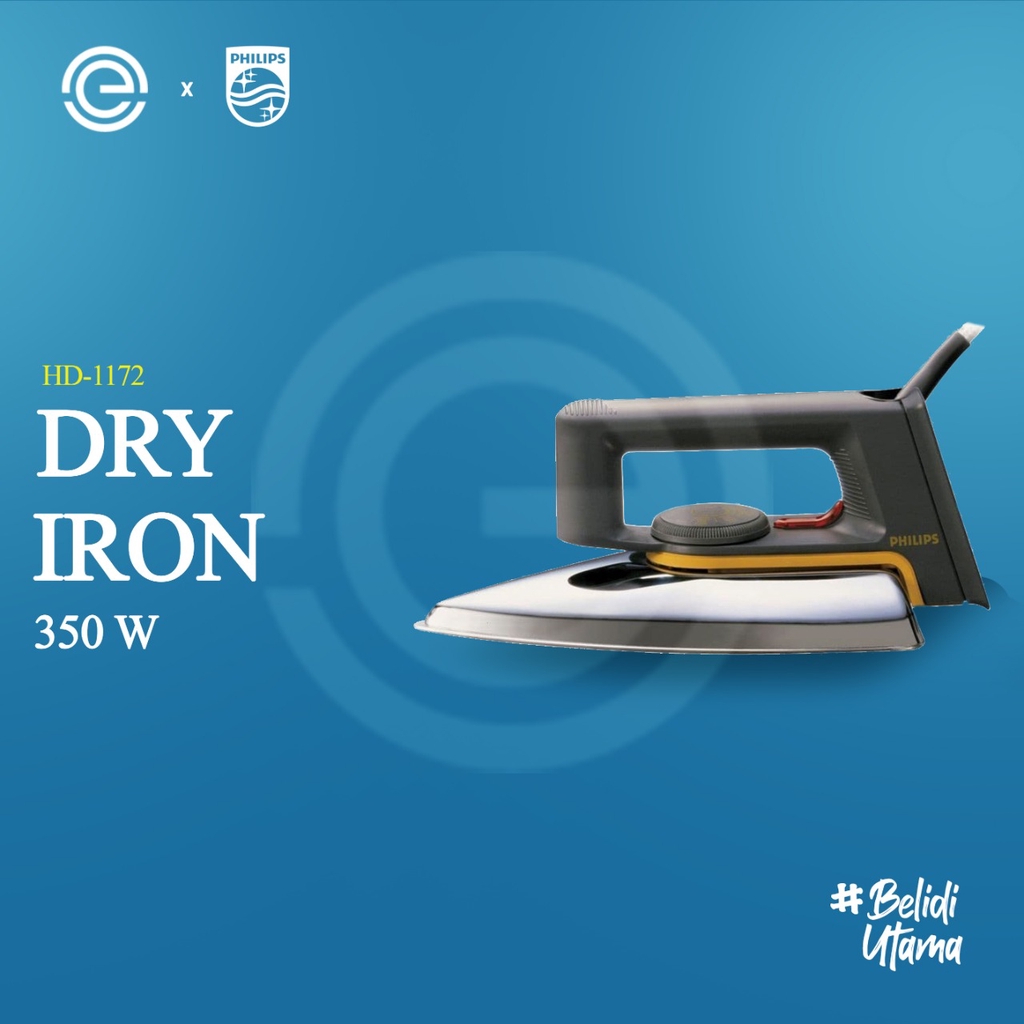 Jual PHILIPS Setrika Listrik Stainless - HD1172 - Low Watt | Shopee ...