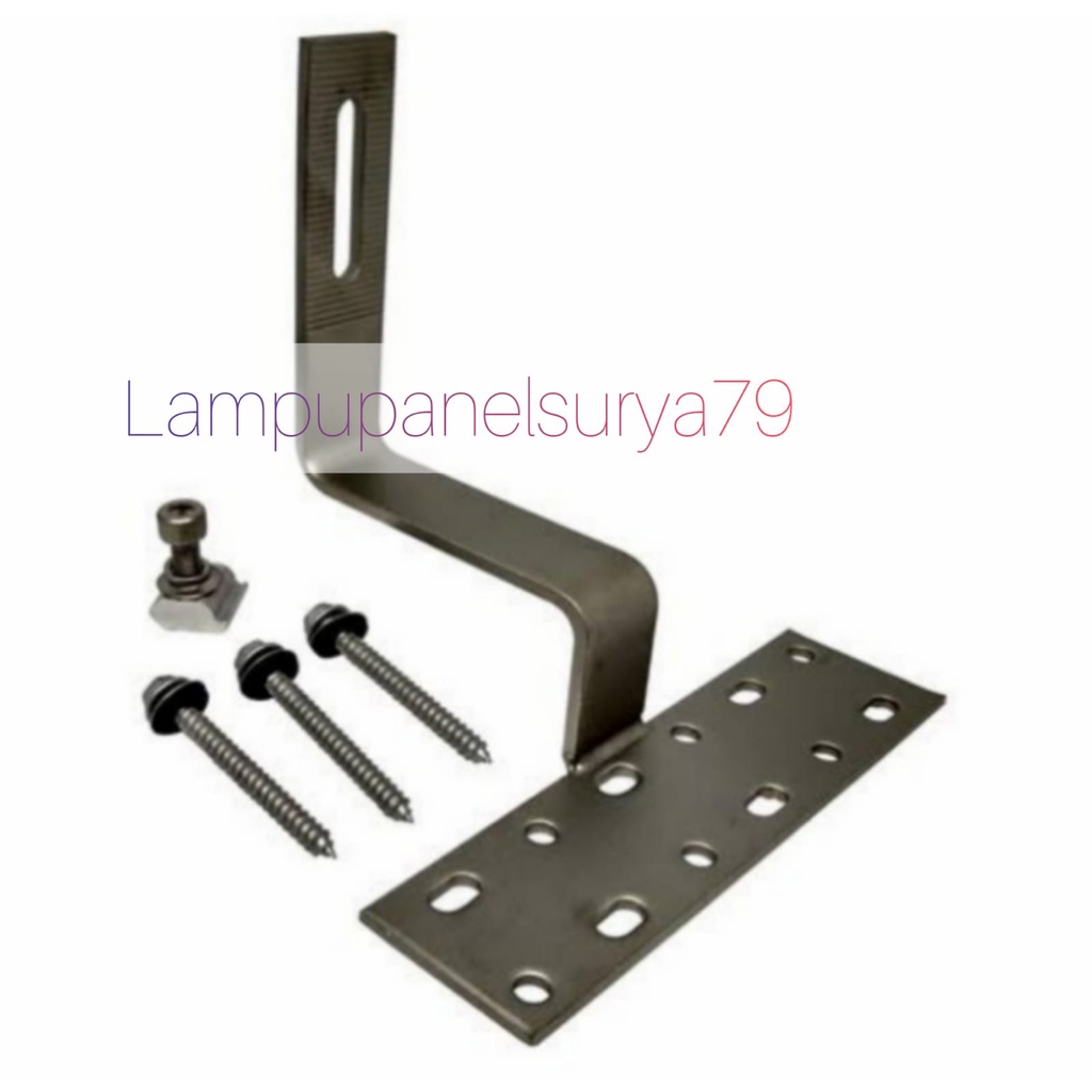 Jual Bracket Dudukan Modul Panel Surya Tile Roof Hook ( S-Hook ...