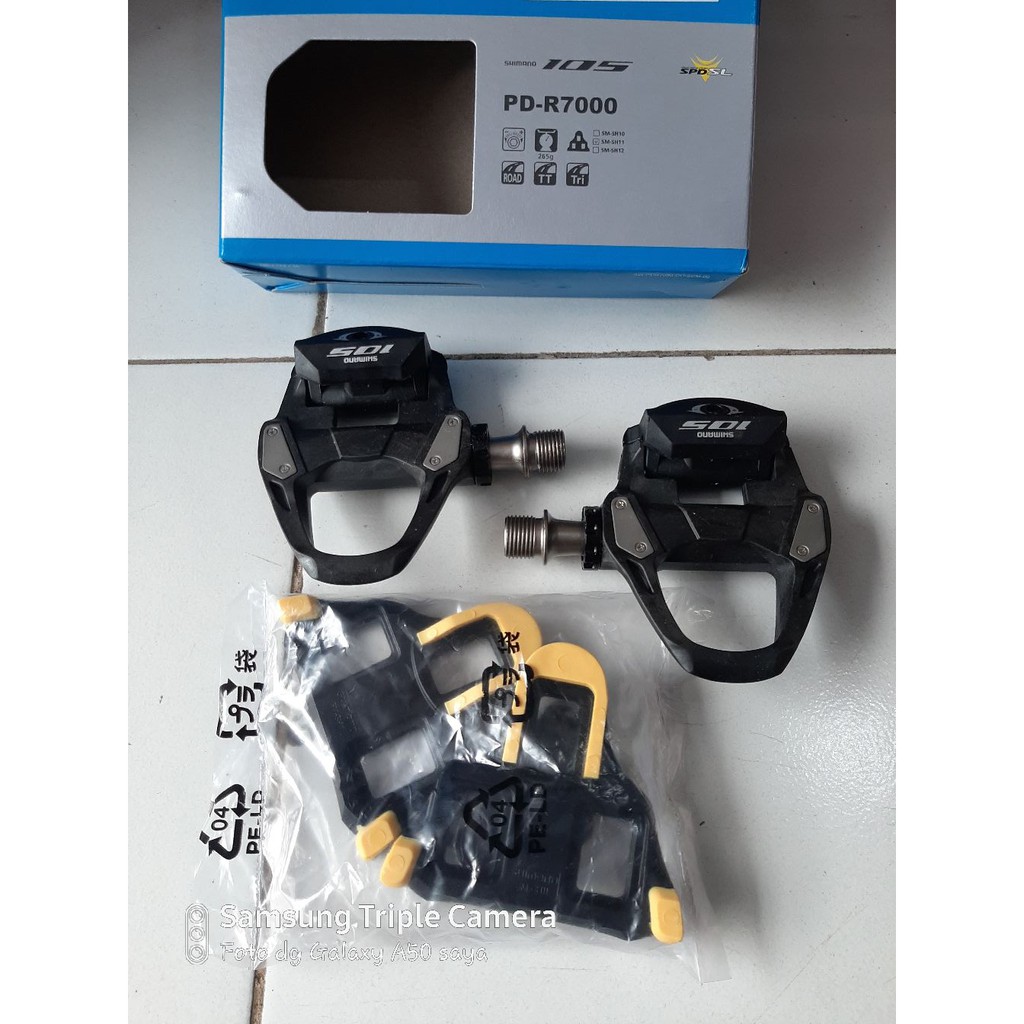 Jual PEDAL SHIMANO 105 CARBON SPD-SL PD-R7000 SPDSL R7000 PEDAL CLEAT CLIP SEPEDA ROAD BIKE ...
