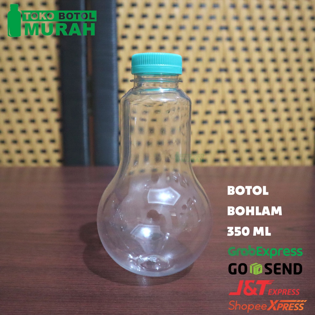 Jual Botol Plastik Bohlam 300ml (Short Neck) | Shopee Indonesia