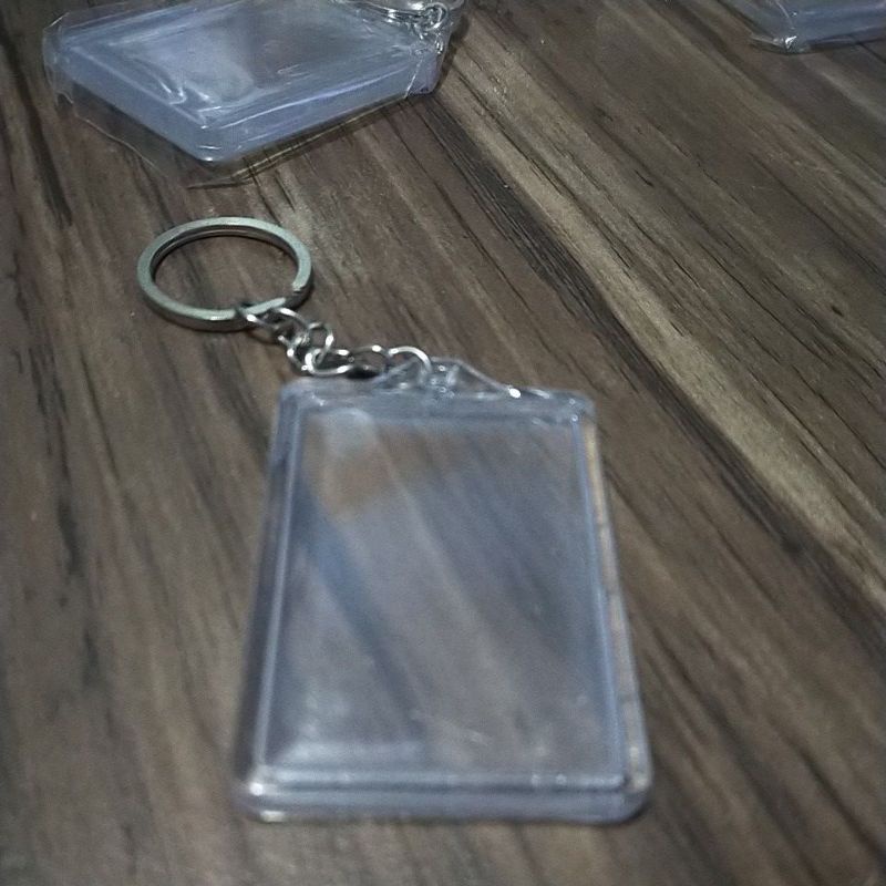 Jual Gantungan kunci insert paper kotak/ganci akrilik inserr paper ...