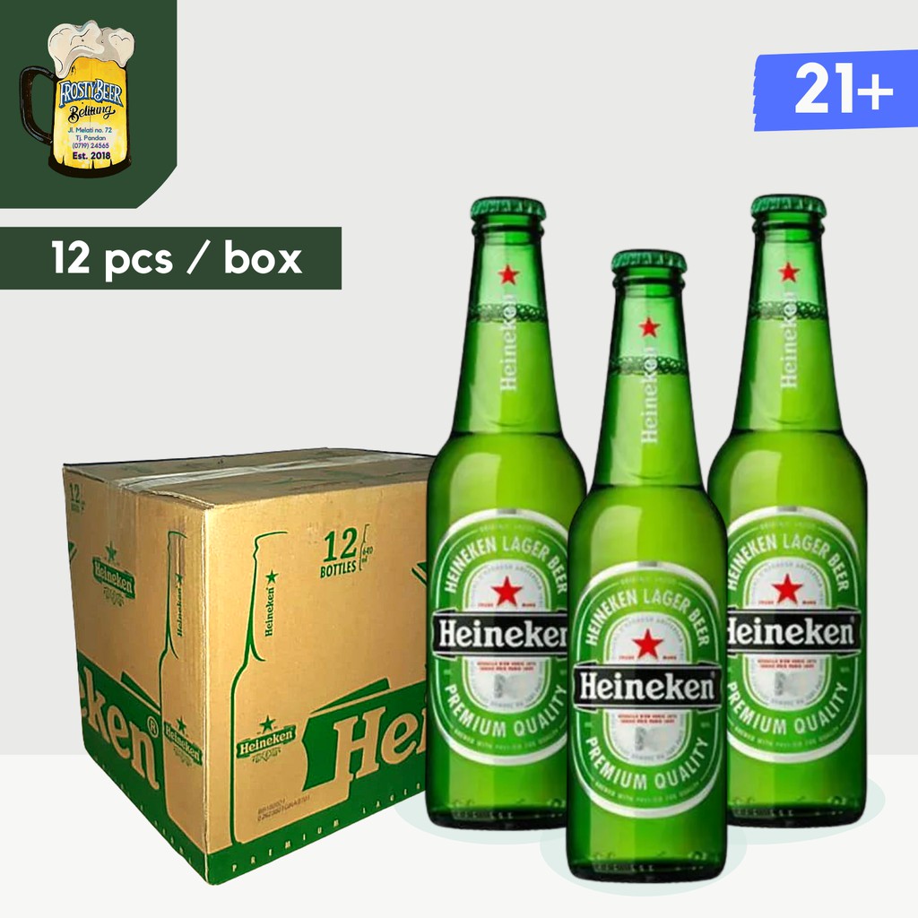 Jual Heineken Beer Big Bottle 640 ml - Bir Botol Besar isi 12 per box ...
