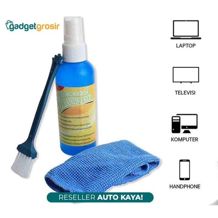 Jual Pembersih Layar LCD Cleaner Kit 3in1 Screen Cleanser Monitor ...