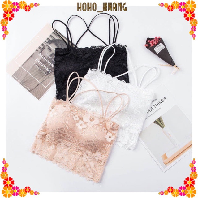 Jual HOHO_HWANG (B-17) Bra Push Up Bahan Lace Motif Bunga untuk Wanita ...