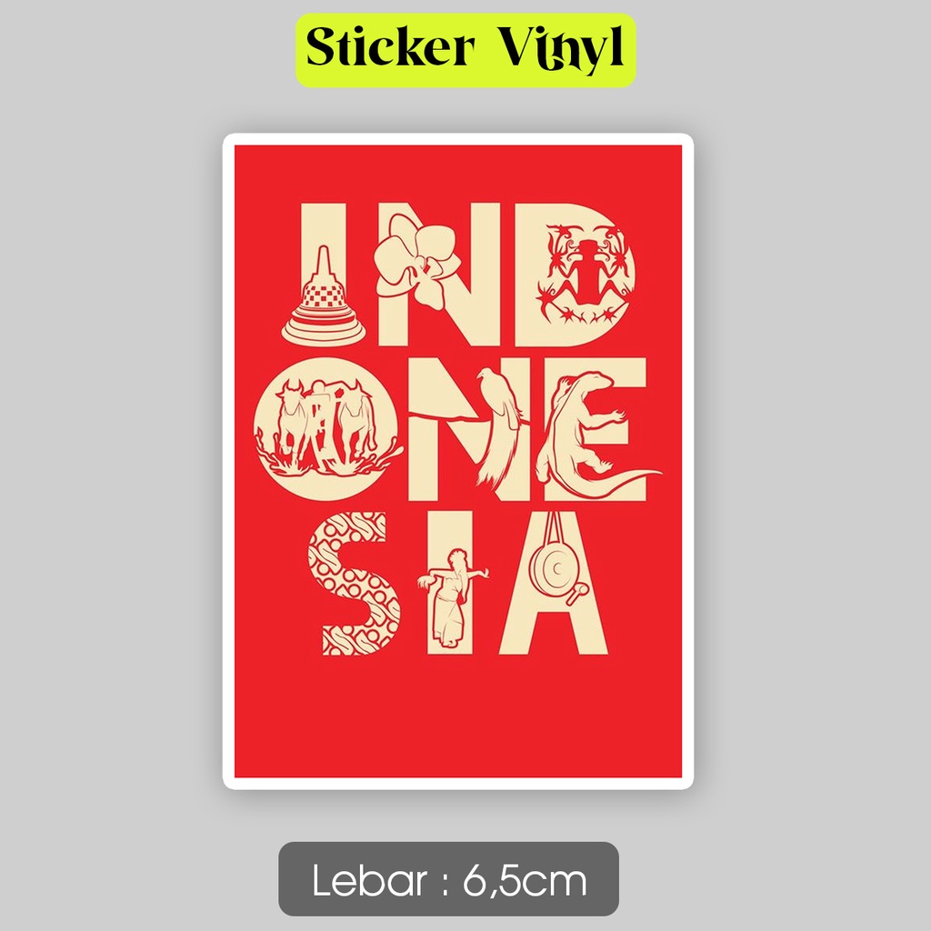 Jual Stiker Indonesia Ethnic Culture Logo Sticker Vinyl Satuaan Motif ...