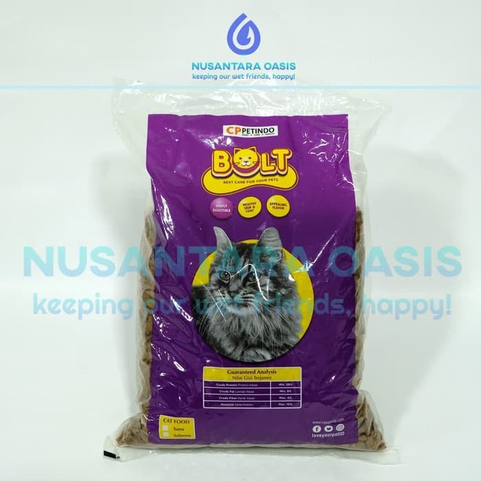 Jual BOLT TUNA - 1 KG CAT FOOD MAKANAN KUCING - REPACK !!! | Shopee ...