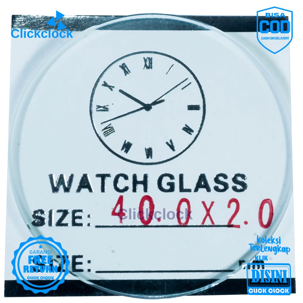 Jual Kaca Jam Kaca Bahan Aksesoris Jam PNC-400 Murah 4 cm | Shopee ...