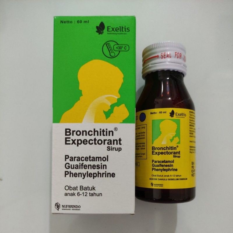Jual Bronchitin Expectorant Obat Batuk Syrup 60ml | Shopee Indonesia