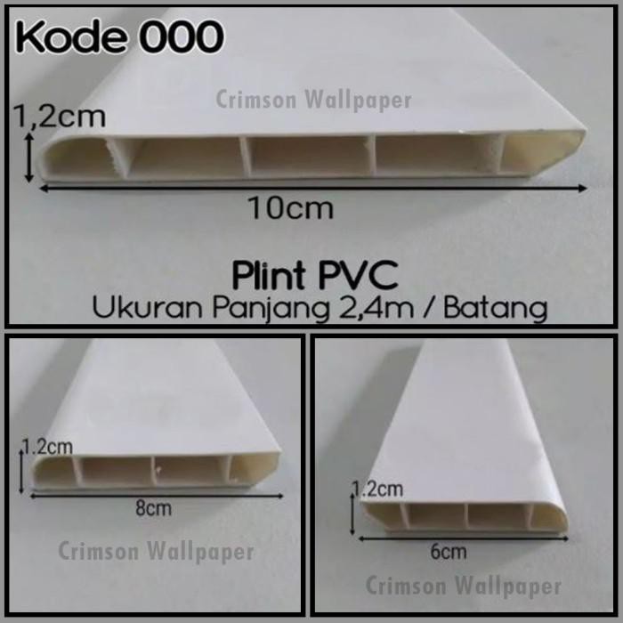 Jual Ina Plin Lantai Pvc,Lis Lantai Pvc , Lis Tembok Pvc / Lis Parket / Vinyl - Kd-00 Putih, 6 ...