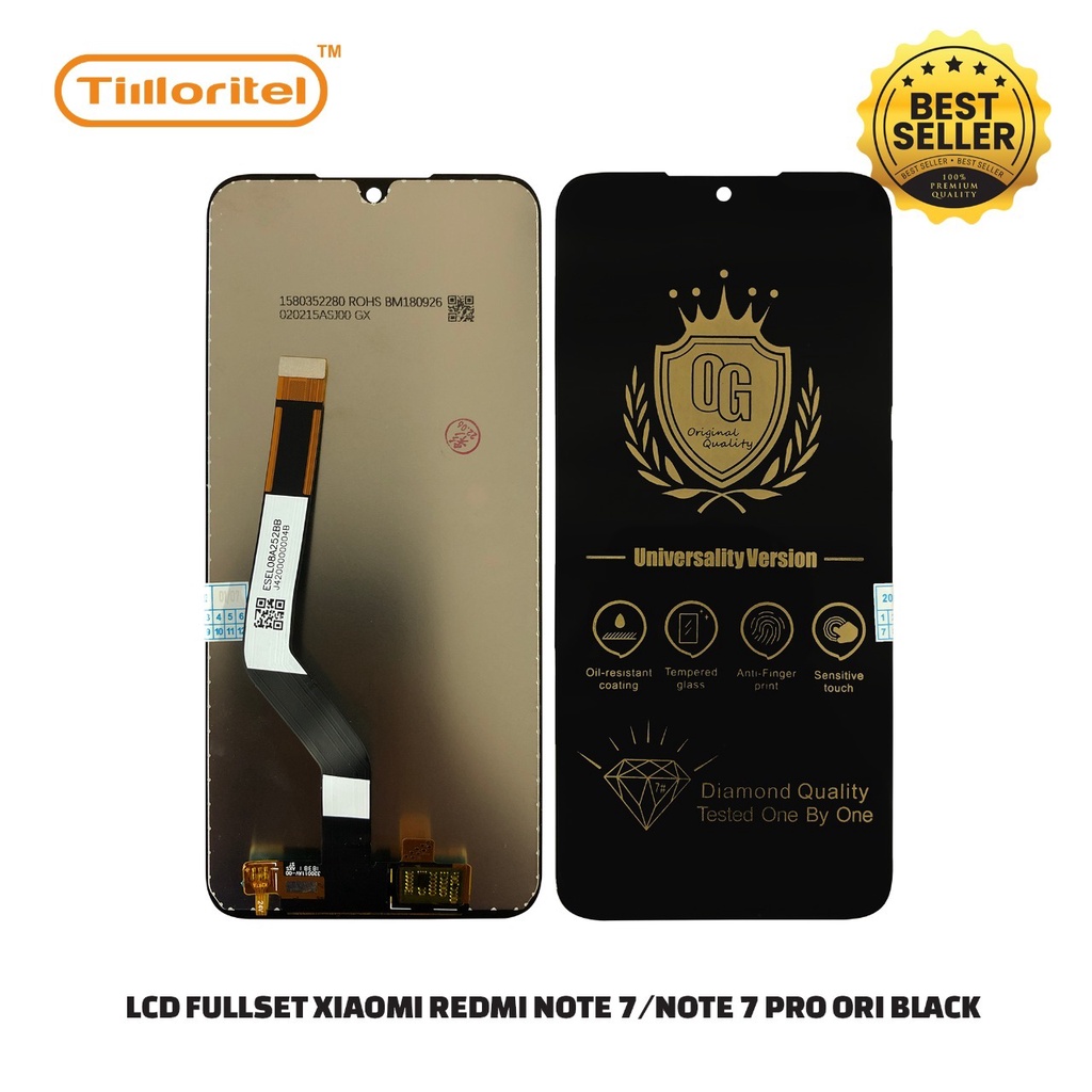 Jual LCD TOUCHSCREEN KOMPATIBLE REDMI NOTE 7/NOTE7 PRO BLACK | Shopee Indonesia