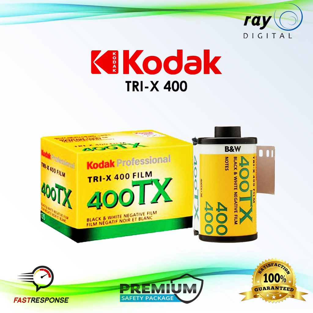 Jual Kodak Professional Tri-X 400 Black and White Negative Film (35mm ...