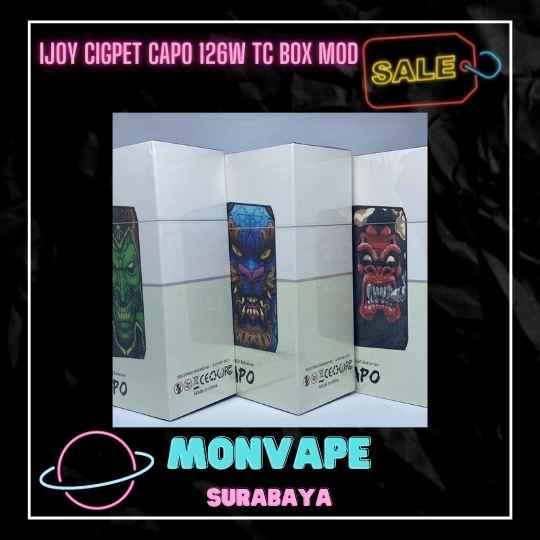Jual IJOY CIGPET CAPO BOX MOD 126W AUTHENTIC BY IJOY FOR VAPORIZER VAPE ...