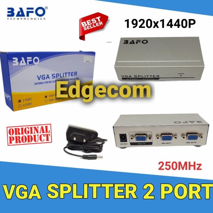 Jual Vga Splitter 1-2 250Mhz Bafo | Shopee Indonesia