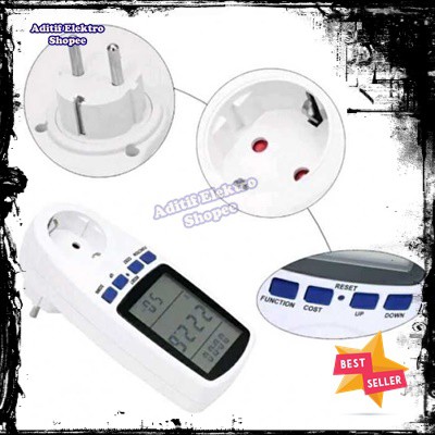 Jual Alat Ukur Biaya Daya Listrik Kwh digital Power Volt Ampere Watt ...