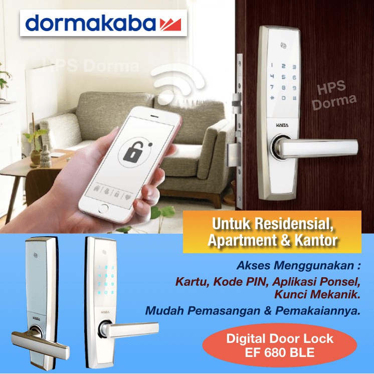Jual Digital Door Lock dorma kaba EF 680 BLE | Shopee Indonesia
