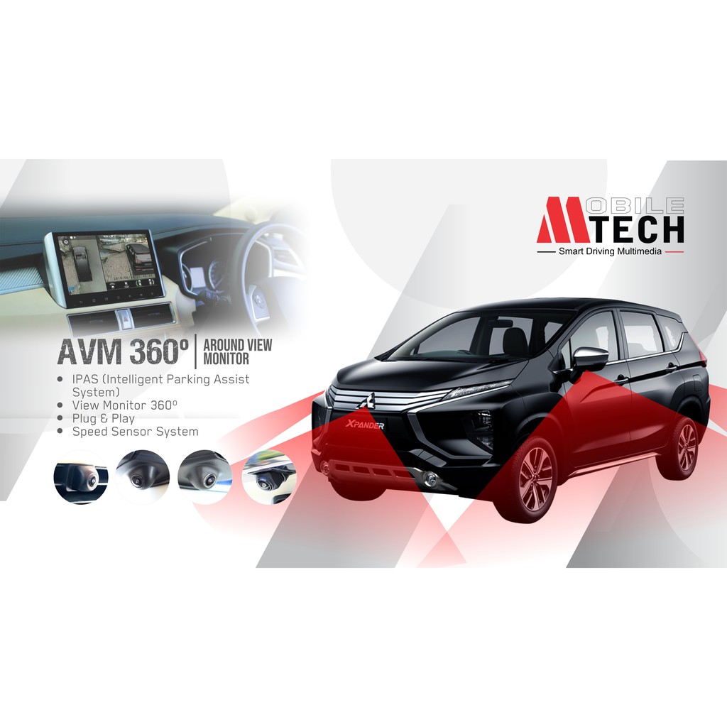 Jual Mtech Around View Monitor Camera Mitsubishi Xpander Kamera 360 ...
