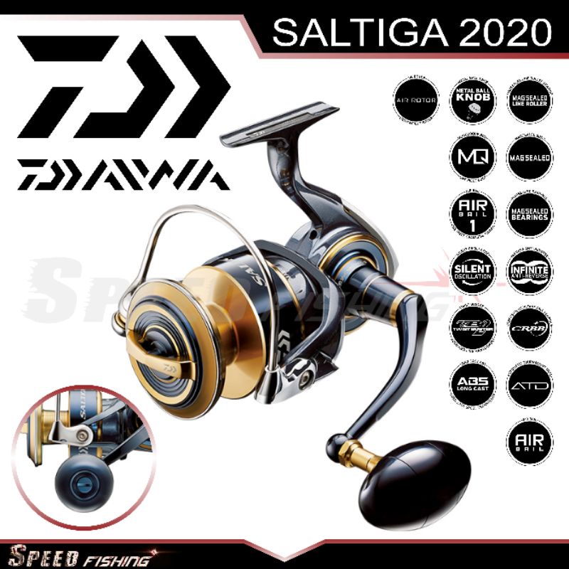 Jual Reel Daiwa Saltiga 2020 8000 10000 14000 18000 P H XH Terbaru | Shopee Indonesia