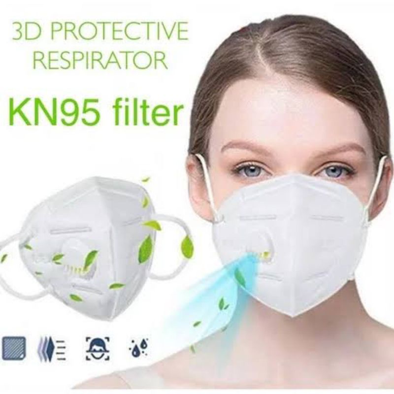 Jual Masker KN95 Respirator N95 Filter Mask Warna Warni 5 Ply 1 Box isi ...