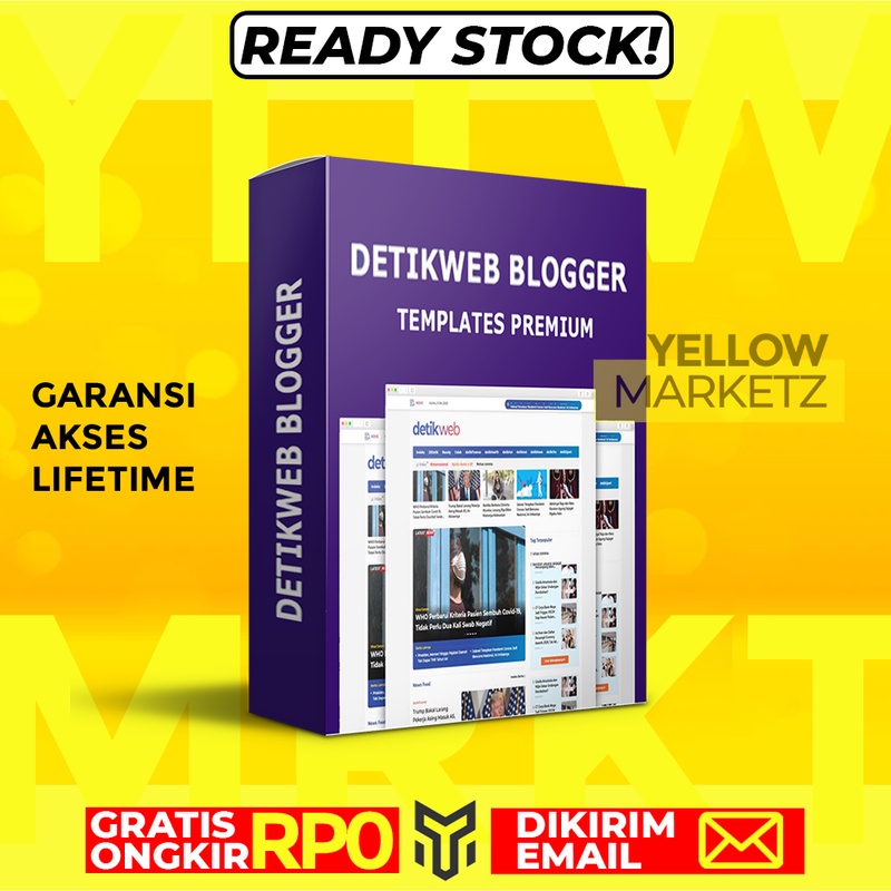 Jual DETIKWEB Blogger Templates Mirip Tema Detik dot com | Shopee Indonesia