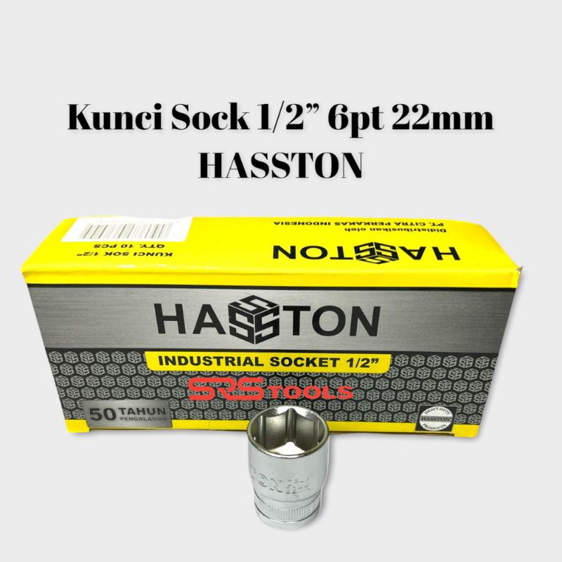 Jual HASSTON 1730-022 Kunci Shock 1/2 Inch 6 Pt 22 mm - Mata Sok Sock ...
