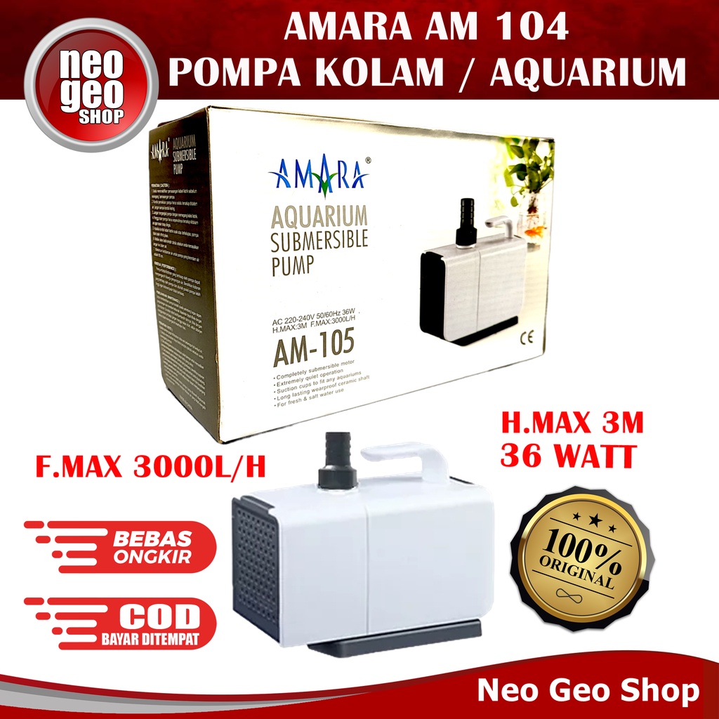 Jual AMARA AM105 AM 105 Mesin Pompa Air Power Head Aquarium Kolam Ikan | Shopee Indonesia