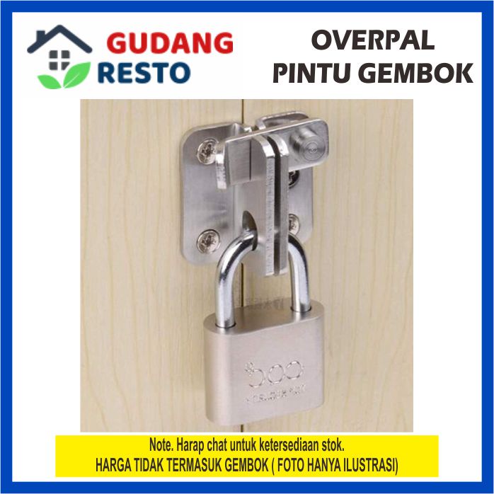 Jual OVERPAL GEMBOK OVERVAL / GRENDEL GERENDEL / KUNCI PINTU GESER ...