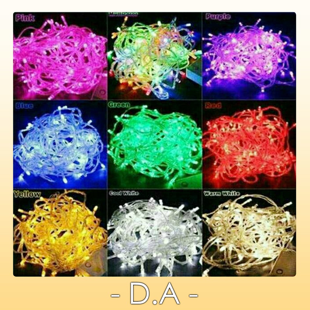 Jual D.A - LAMPU TUMBLR LED LIGHT NATAL 10 METER | Shopee Indonesia
