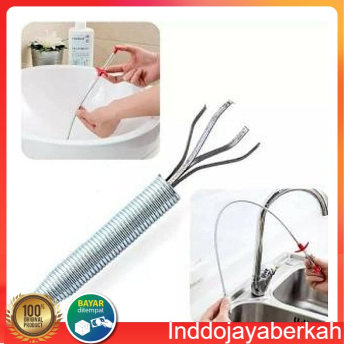 Jual Kawat Pembersih Saluran Pipa Wastafel Kamar Mandi Air Anti Mampet Tersumbat Cleaning Tool ...