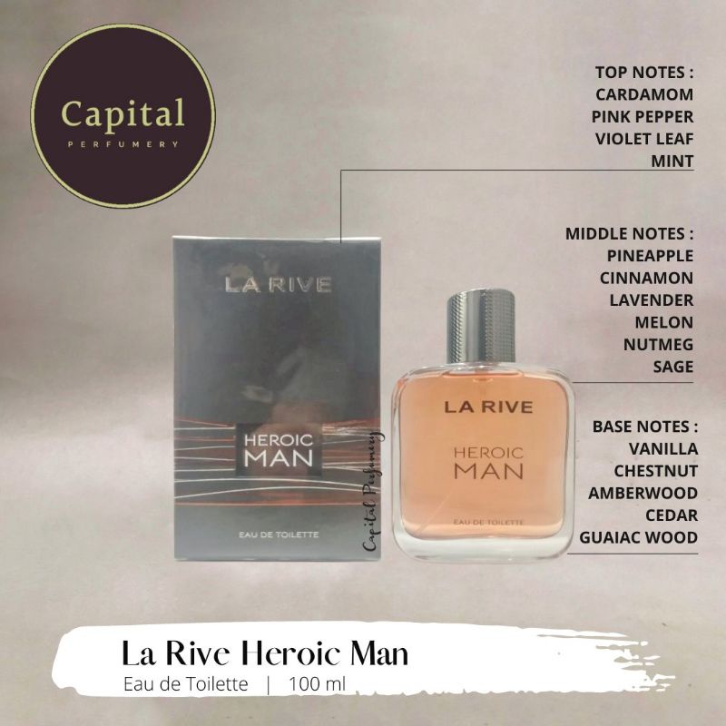 Jual La Rive HEROIC Man EDT 100 ml | Shopee Indonesia