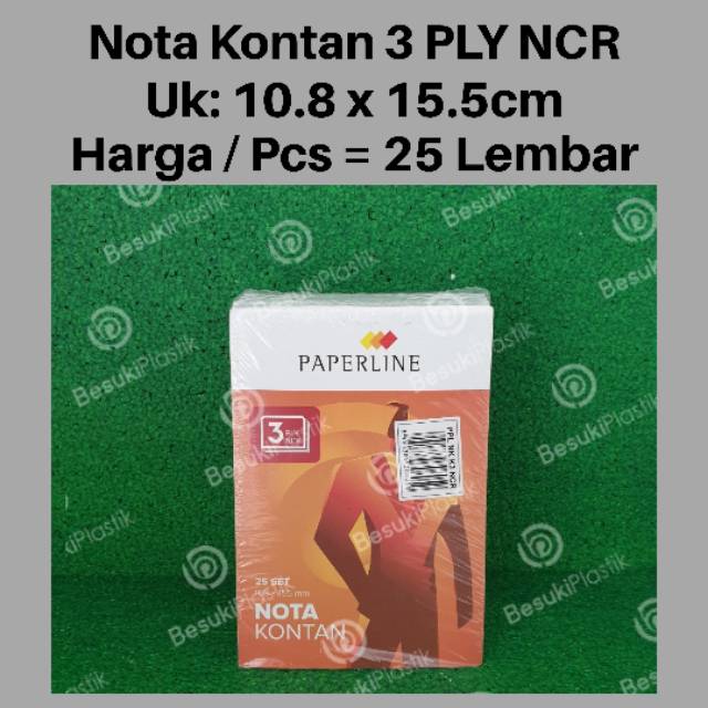 Jual Nota Kontan Kecil 3 PLY NCR / Nota Kecil Tindes / Nota Kecil ...