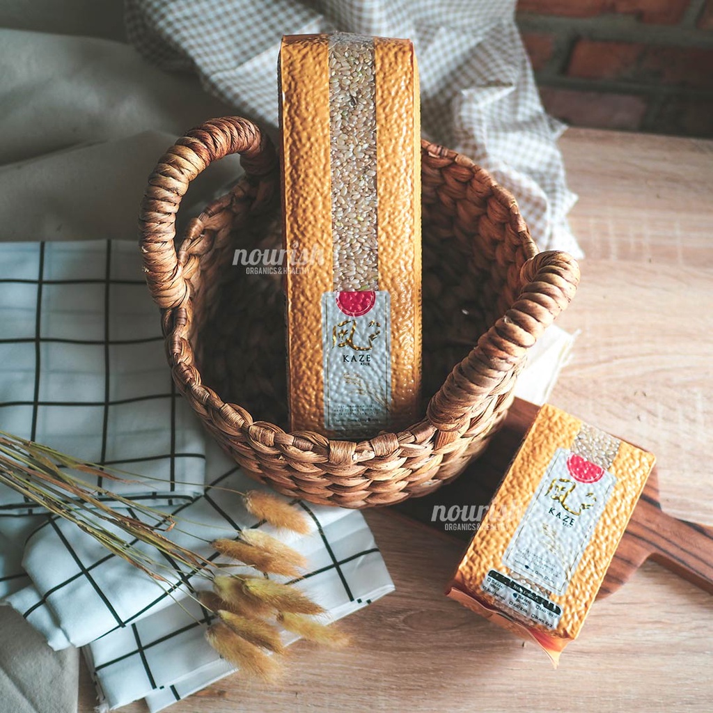 Jual Kaze Organic Japonica Brown Rice Zero Sugar (Beras Jepang) 1Kg ...