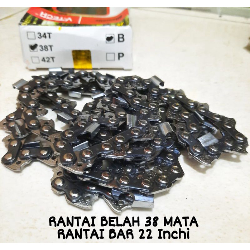 Jual Rantai Belah 38 Mata Rantai Belah Bar 22 inchi Rantai Senso Mini | Shopee Indonesia