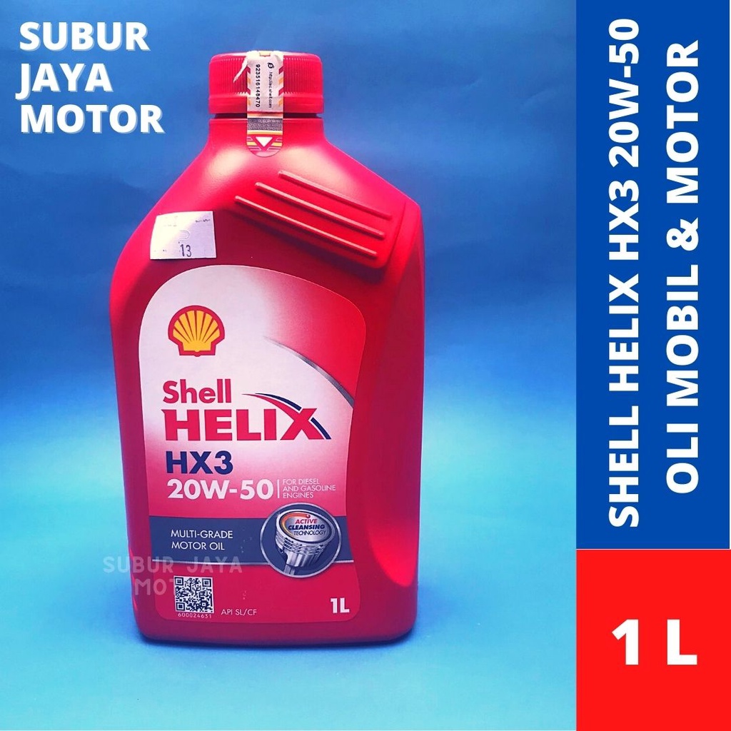 Jual SHELL Helix Hx3 20w-50 Oli Pelumas Mesin Mobil Multi-Grade Motor ...