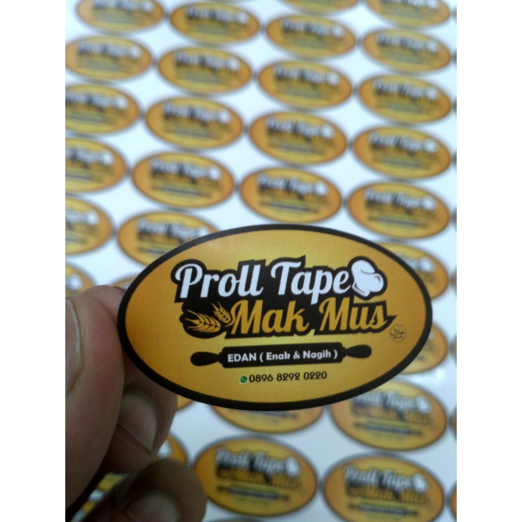 Jual Stiker Oval Label Makanan 13rb dapat 70 biji | Shopee Indonesia