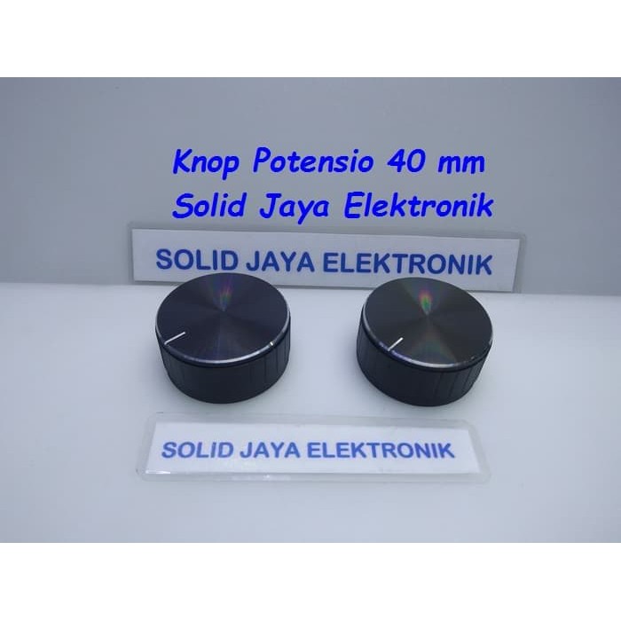 Jual Knop Potensio 40mm Knop Potensio Almunium Besar 40 mm Knop ...