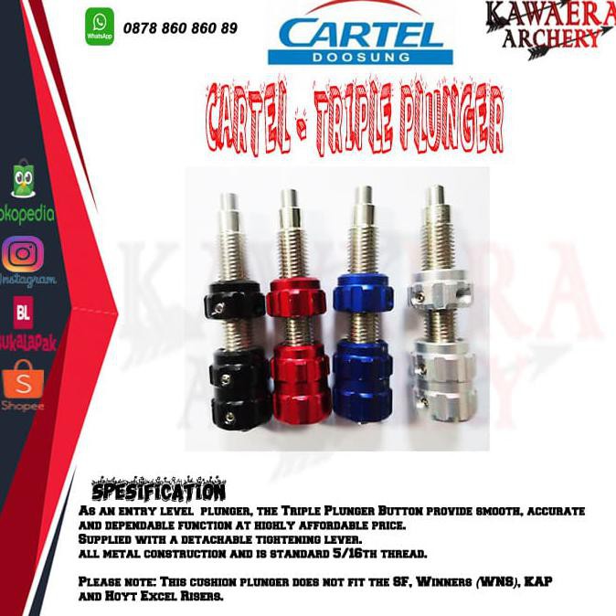 Jual Plunger Cartel TRIPLE/Panic Button/Plunger Triple Button Cartel ...