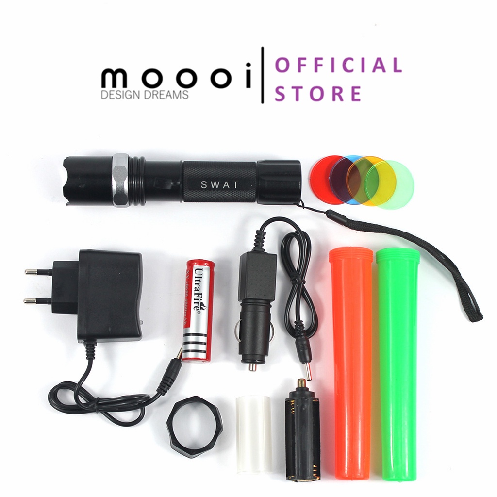 Jual MOOOI Senter SWAT 2 Lalin / 2 Lalin Double Cone Senter LED ...