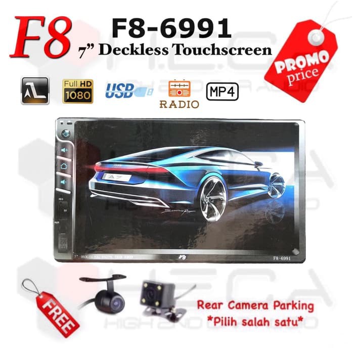 Jual Head Unit F8 F8-6991 AutoLink Deckless Double Din Tape Mobil ...