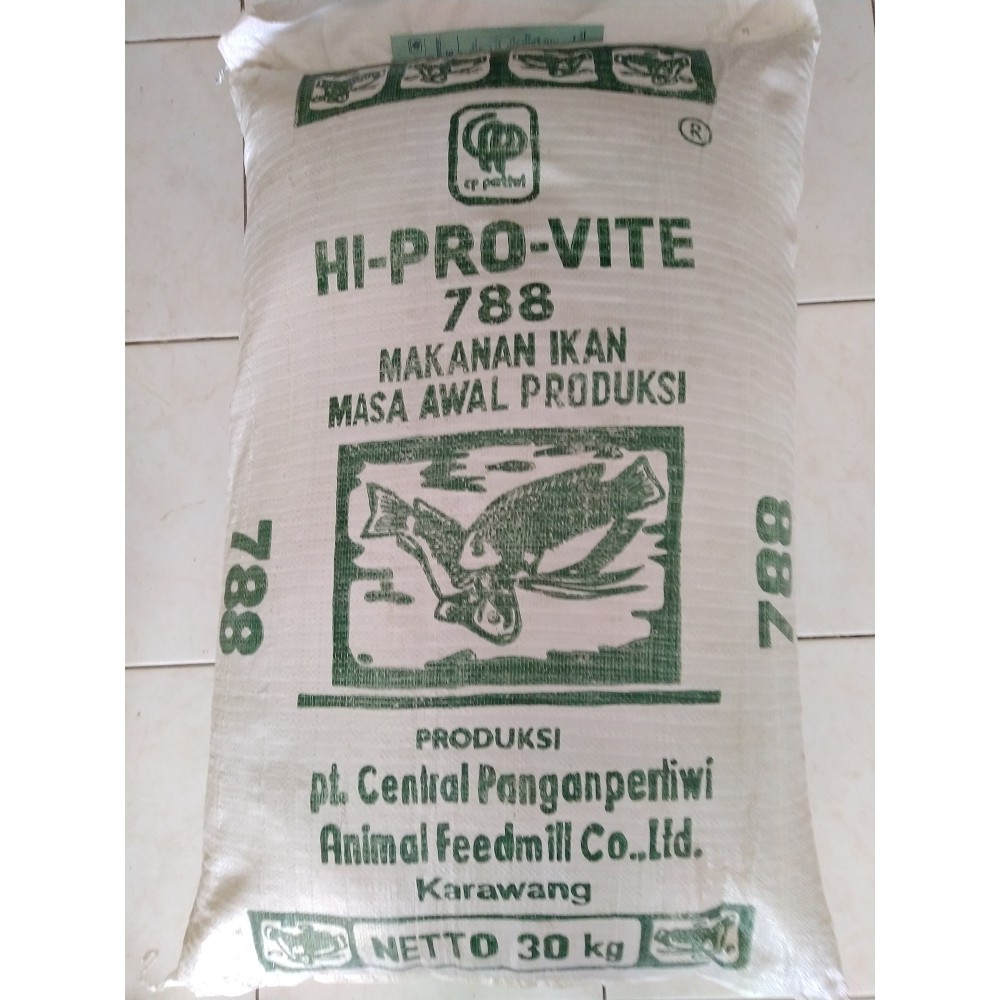 Jual PAKAN IKAN PELET APUNG HI-PRO-VITE 788 KARUNG 30kg | Shopee Indonesia