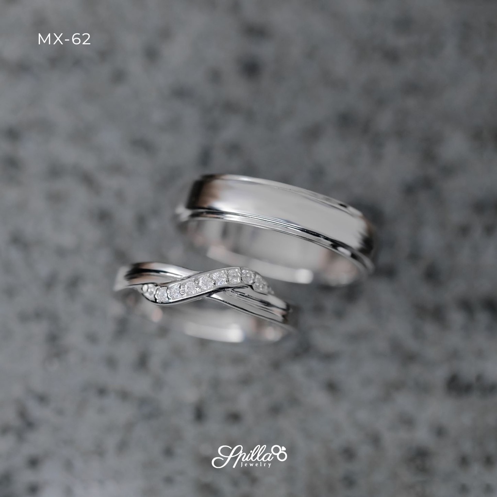 Jual CINCIN TUNANGAN CINCIN PERAK COUPLE MX-62 BERGARANSI | Shopee ...