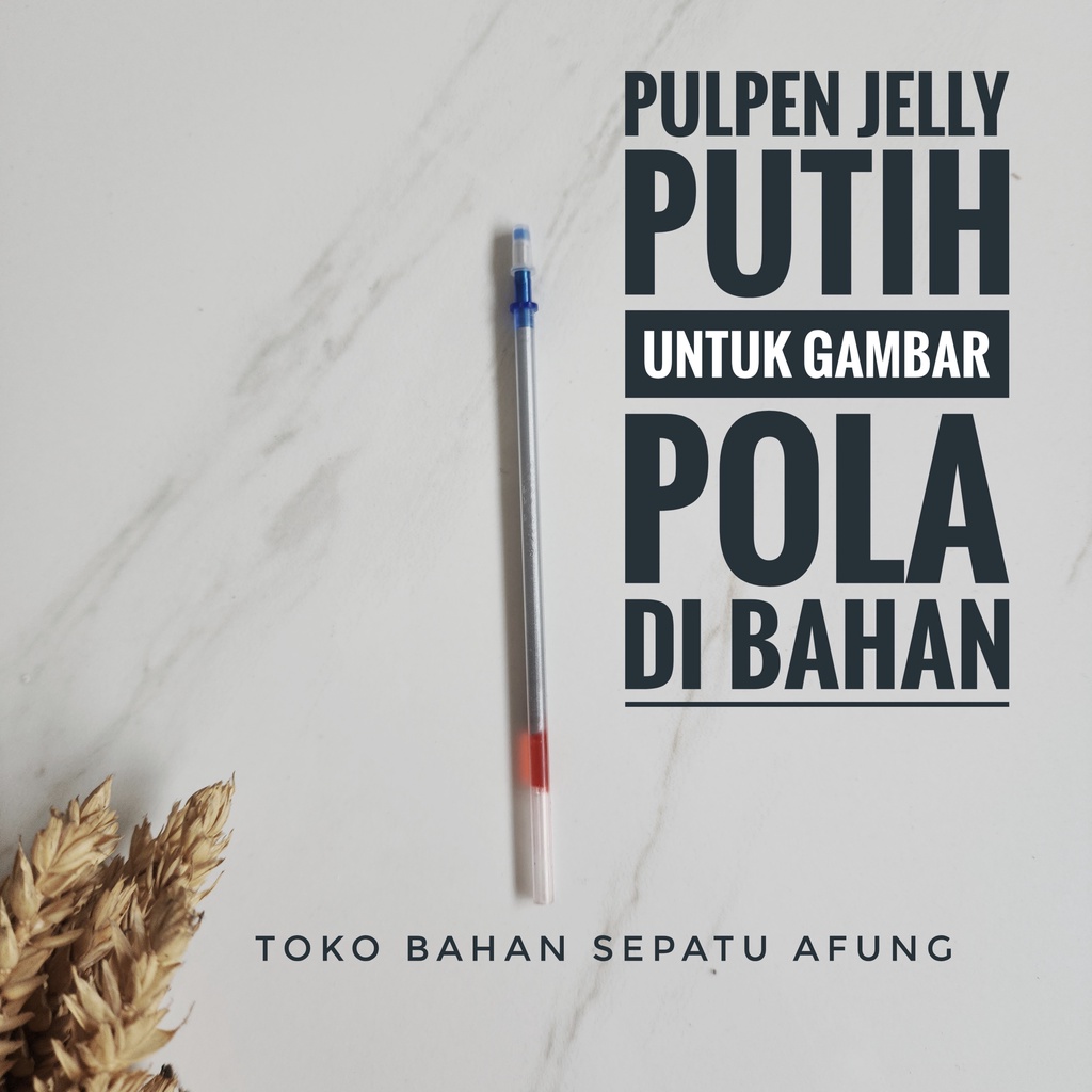 Jual Pulpen jelly putih untuk gambar pola di bahan | Shopee Indonesia