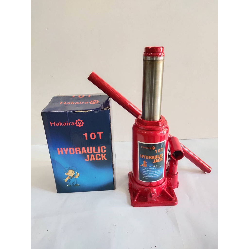 Jual Dongkrak Botol 10 Ton Hydraulic Jack Merah | Shopee Indonesia