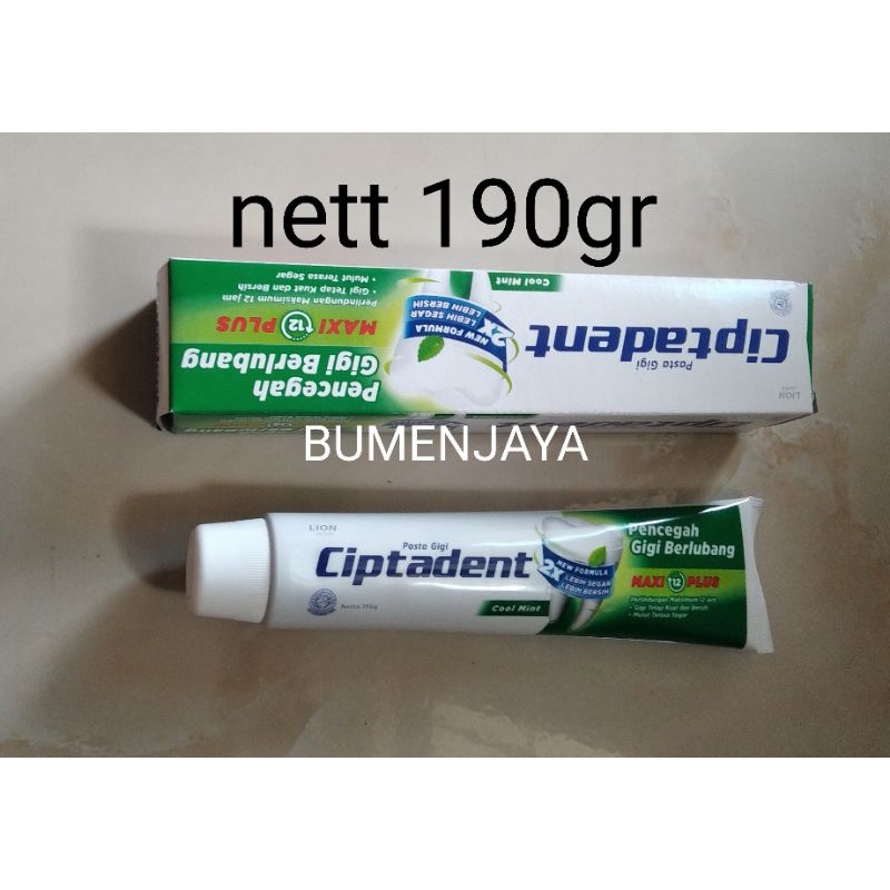 Jual Ciptadent jumbo 190 gram pasta gigi ciptaden ukuran besar 190gram ...