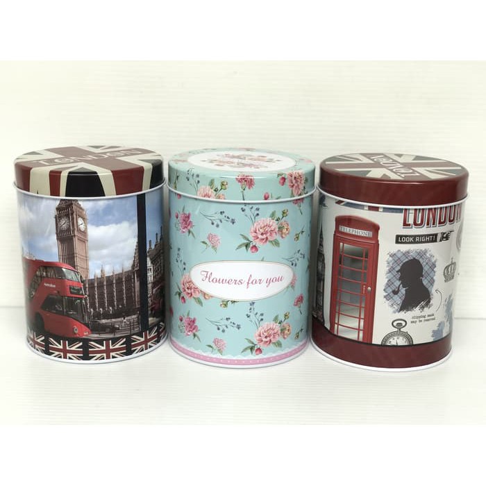 Jual Box Kaleng model Tabung uk 14x11x10cm | Shopee Indonesia