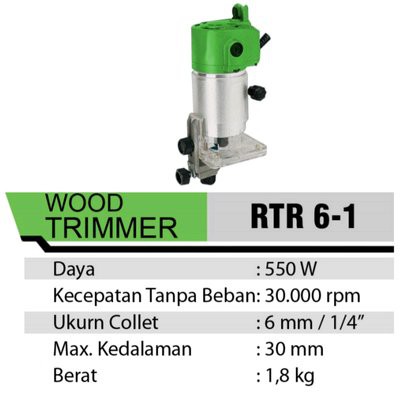 Jual Mesin ukir profil kayu WOOD TRIMMER RYU RTR 6-1 | Shopee Indonesia