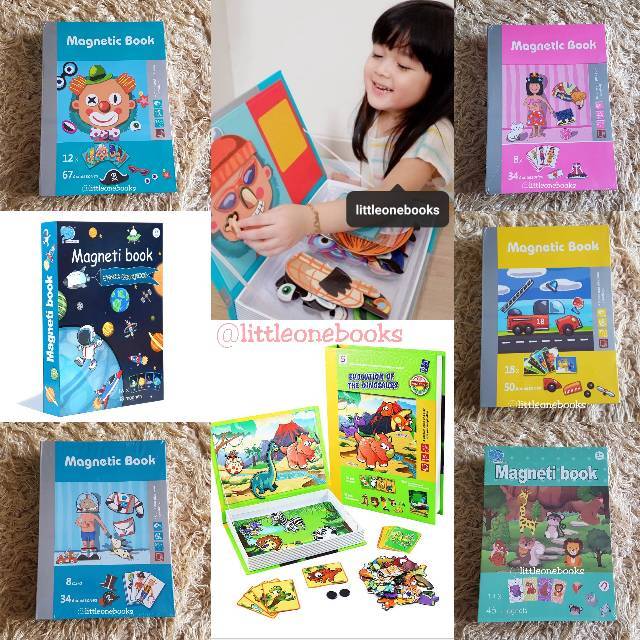 Jual Magnetic box set / magnetic book / buku magnet anak / activity ...